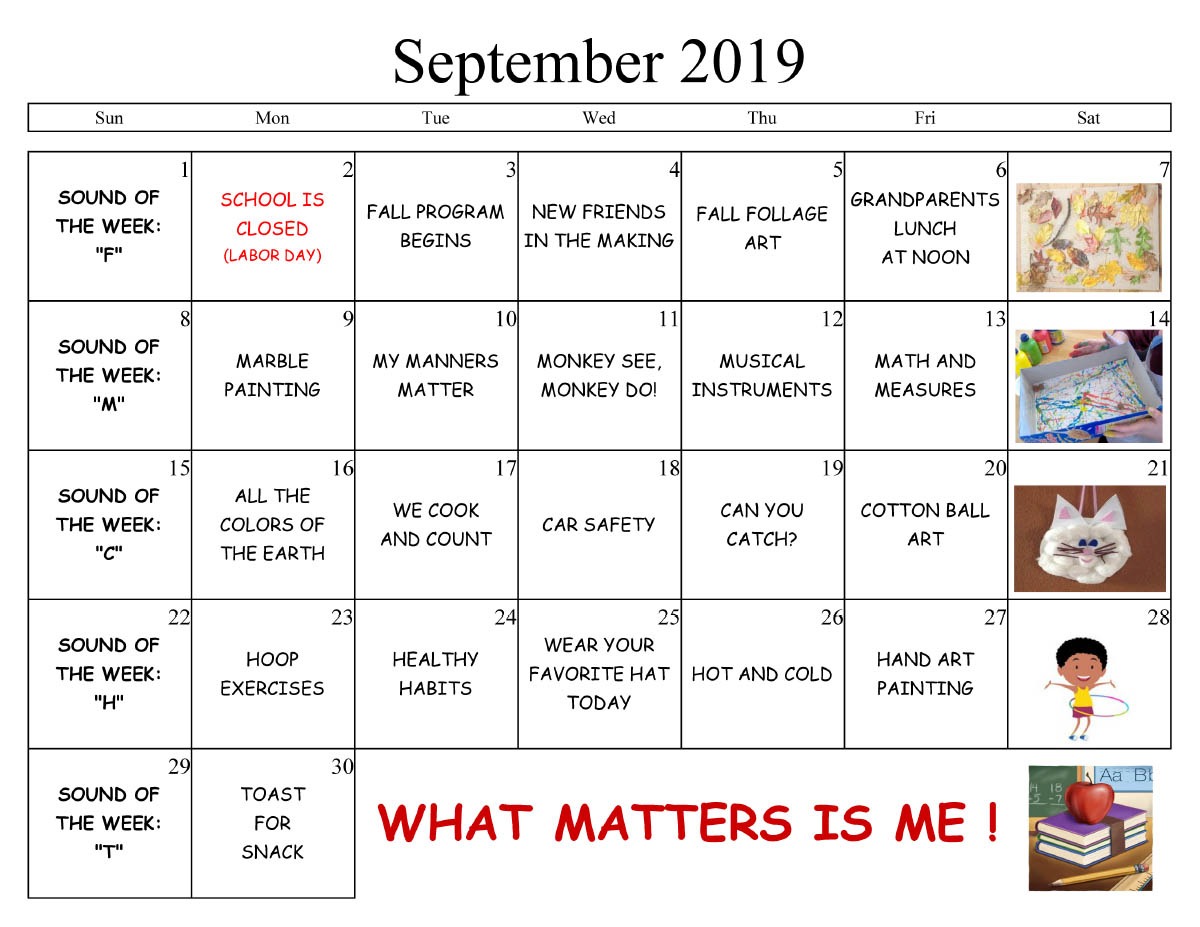 Calendar - Magic Hours Preschool